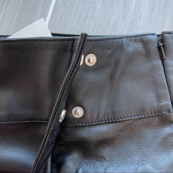 ba&sh | Skirts | Nwt 465 Bash Phanie Black Leather Mini Wrap Skirt | Poshmark